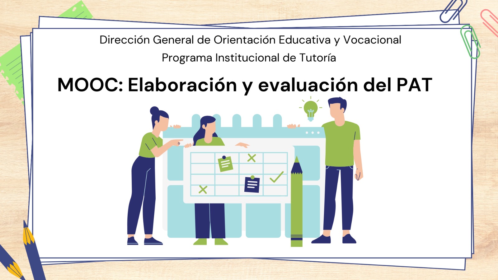 Elaboración y evaluación del PAT - CENAT